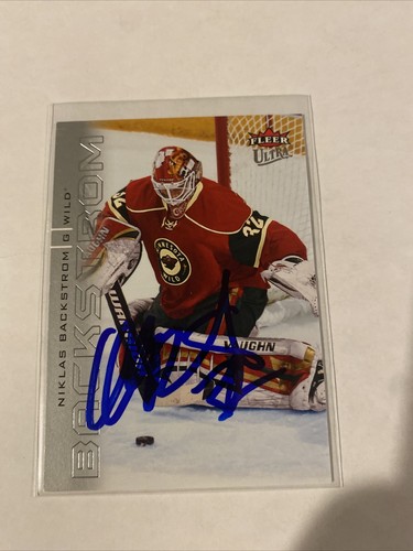 2009-10 Ultra #74 Niklas Backstrom Autographed Signed Minnesota wild | eBay