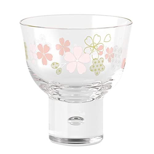 Toyo Sasaki Glass 07600-J423 Cold Sake Glass Japanese Crest Sakura ...