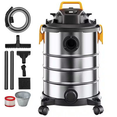 Stainless Steel Wet Dry Shop Vacuum, 8 Gall. 6 Peak HP Wet/Dry Vac ...