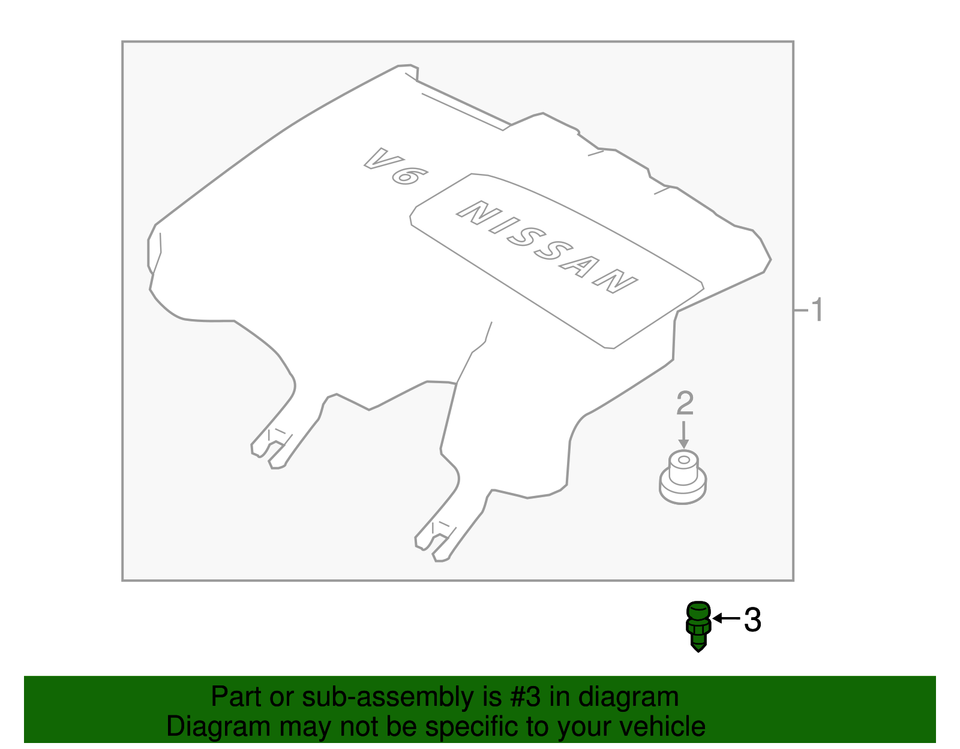 Genuine Nissan Engine Cover Ball Stud 14070-5CA0A | eBay
