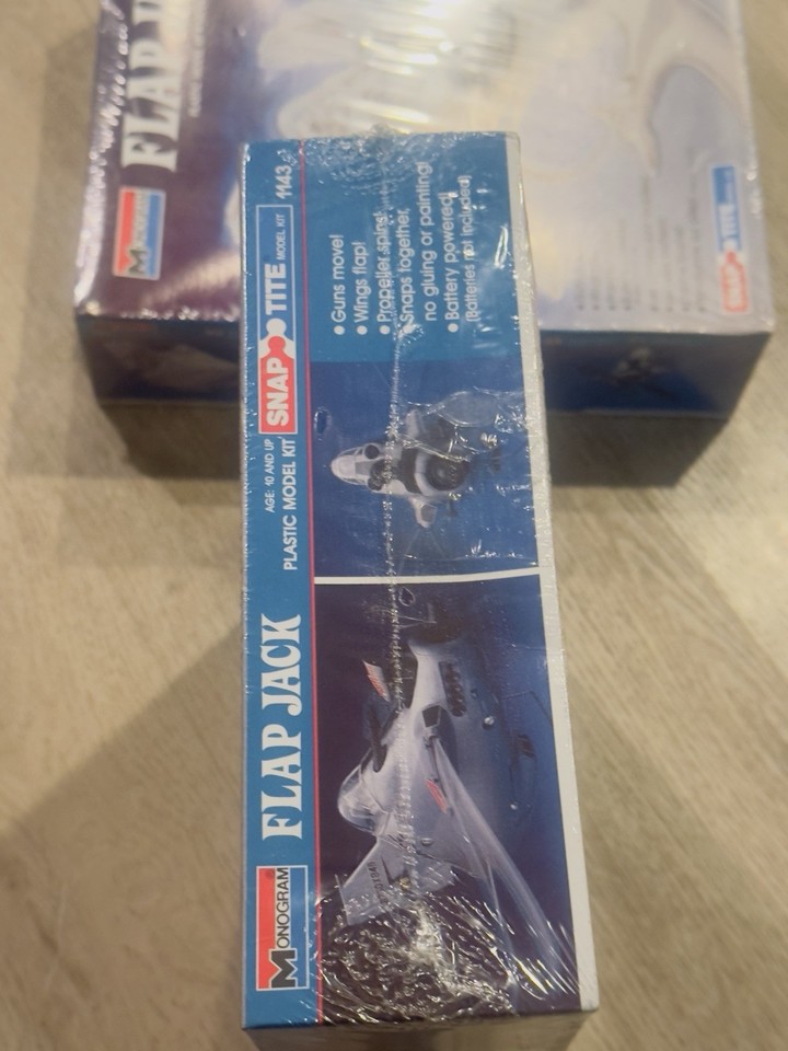 Vintage Monogram 1989 Flap Jack Sealed Unbuilt Snap-Tite Model Kit Rare!! | eBay