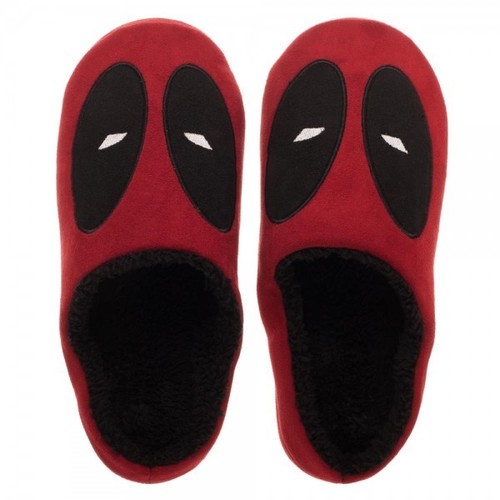 Deadpool Men's Plush Slip On Gripper Sole Slippers Assort Sizes 7/8, 9/ ...