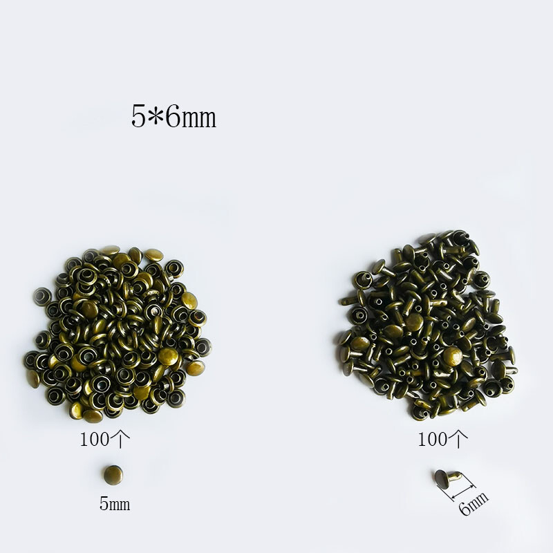 Double Cap Rivets Stud Rapid Rivets Leather Craft Repair 5mm 8mm 9mm ...