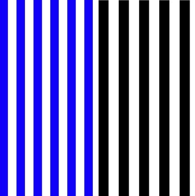 Stripes Blue White Black Vertical 1 Inch Stripe Strip Print 4 Way ...