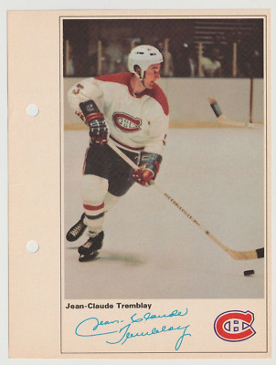 1971-72 Toronto Sun J.C. Tremblay Action Photo Montreal Canadiens | eBay