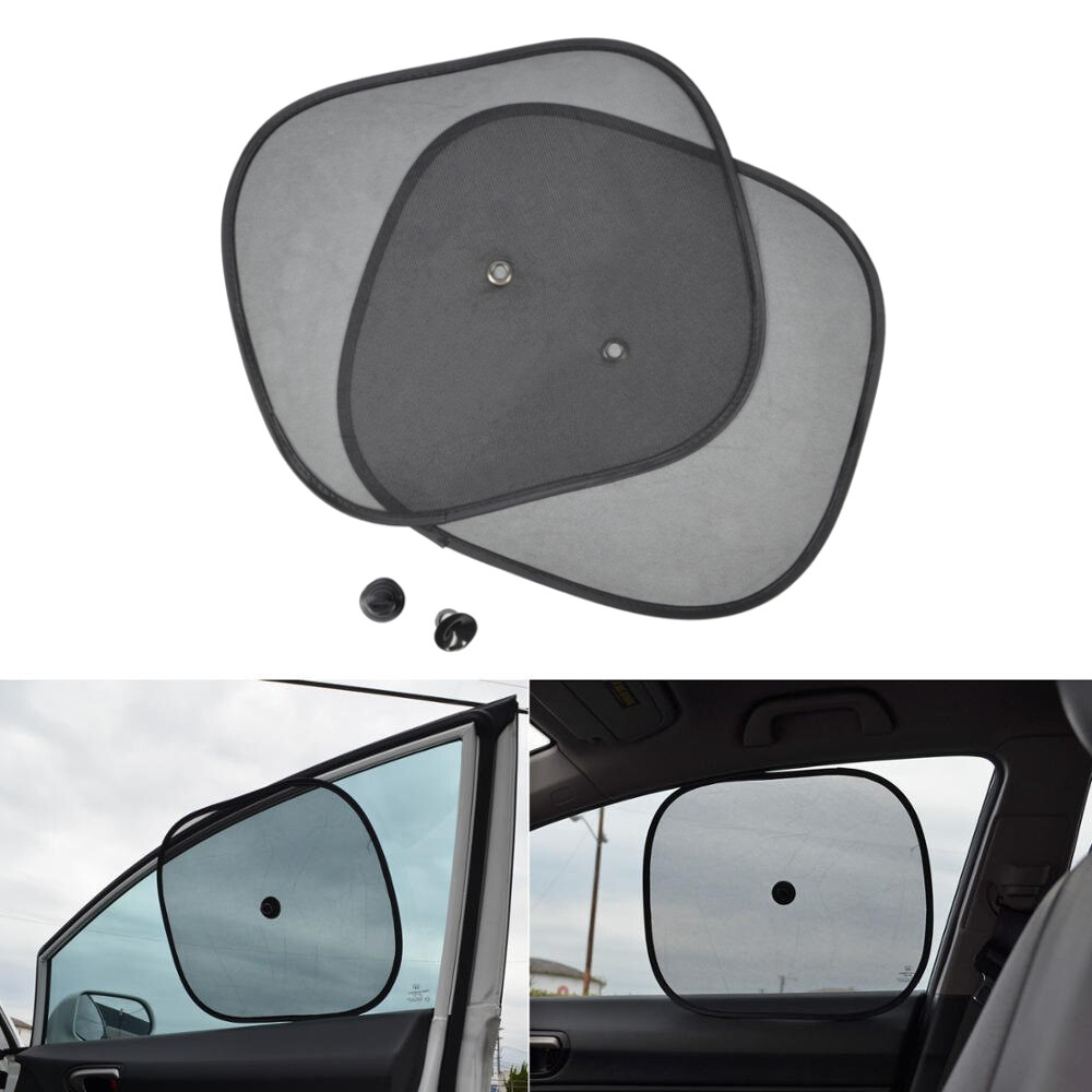 Double-Sided Folding Car Sun Shade Windshield Cover Reflector + Window ...