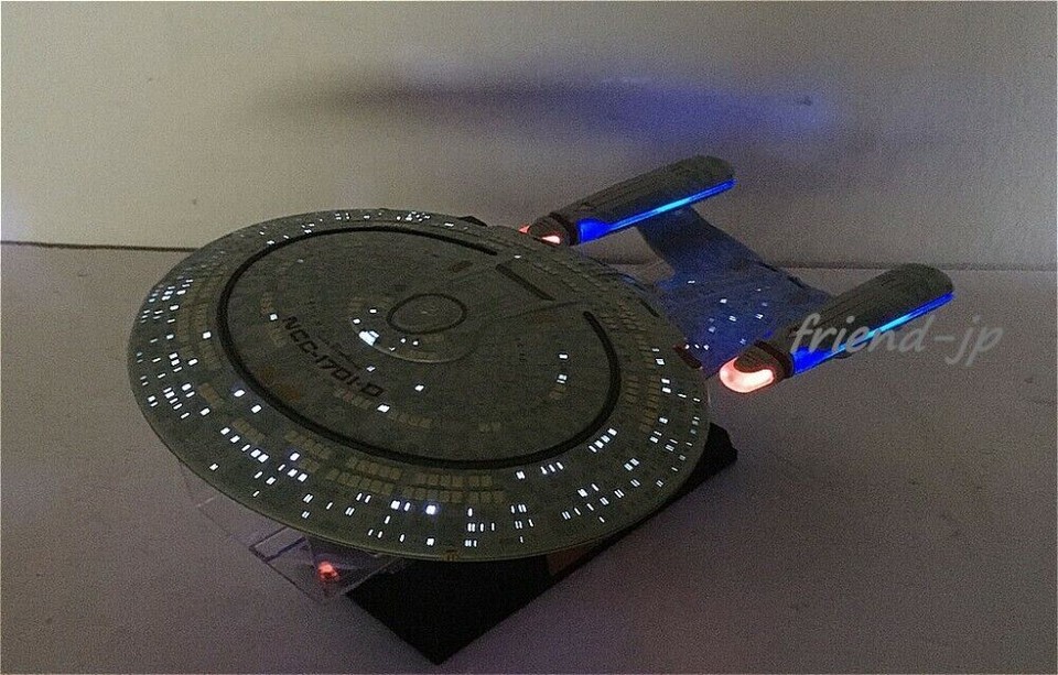 Aoshima Star Trek 1/2000 USS Enterprise NCC-1701-D TV Color Model LED ...