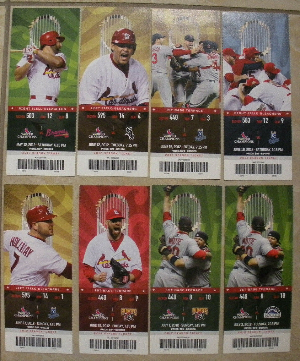 2012 St. Louis Cardinals MLB Ticket Stubs-One Ticket-SEE LISTING | eBay