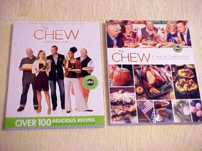 2 THE CHEW Cookbooks Food Life Fun + A Year of Celebrations | eBay