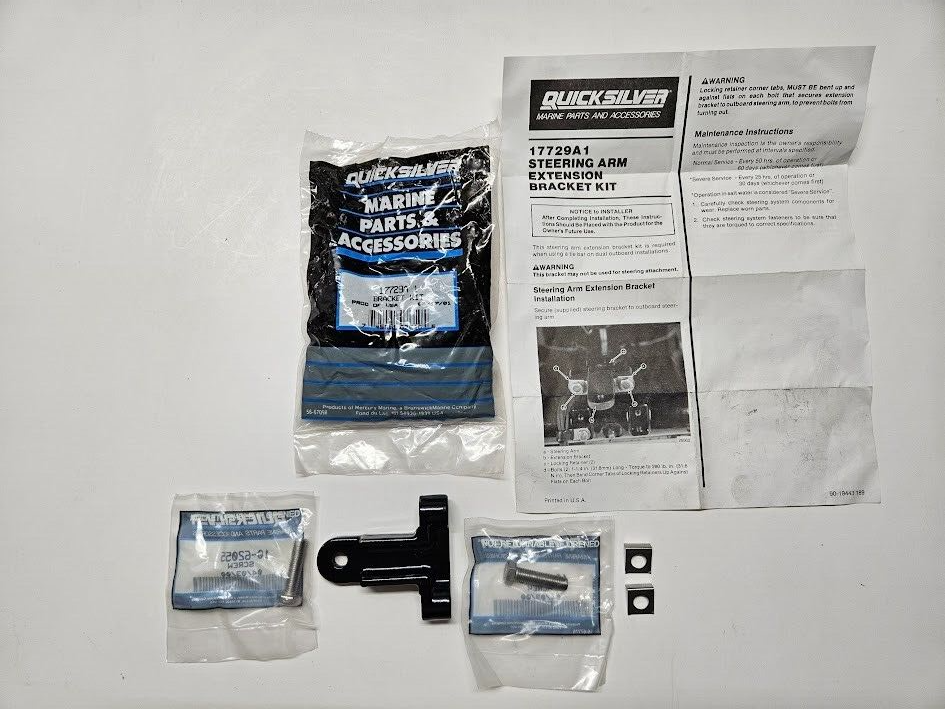 New Mercury Quicksilver Steering Arm Extension Bracket Kit OEM Part ...