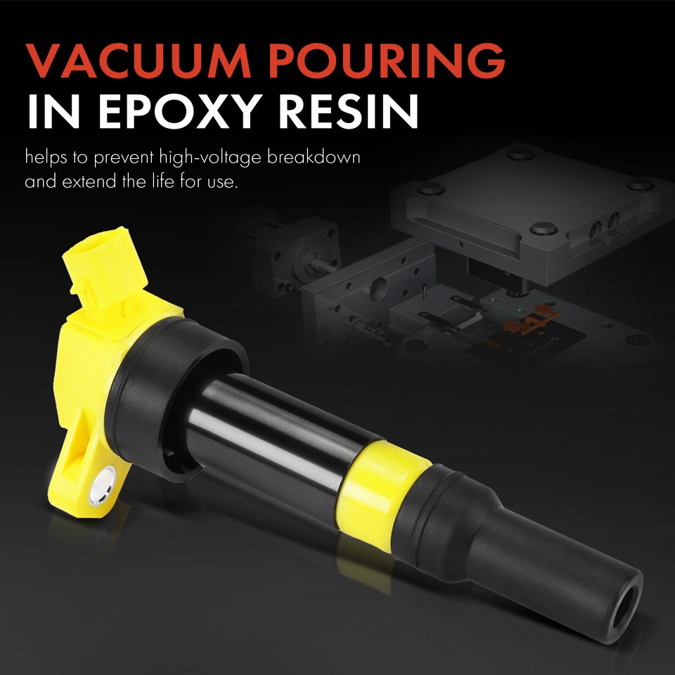 4x Yellow Ignition Coil for Kia Forte Forte5 Rondo Soul Hyundai Elantra ...