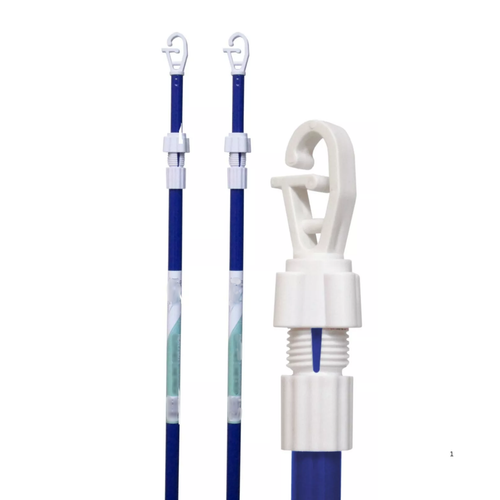 2 X Clothes Line Prop Extendable Heavy Duty Washing Pole Outdoor ...