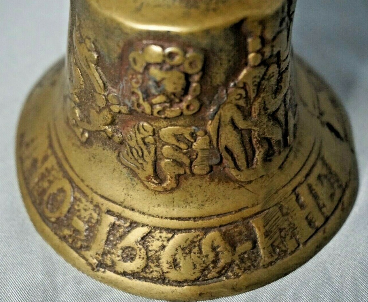 Vintage Brass Cavalier French Pirate Bell F Hemony Me Fecit Anno 1669 5 ...