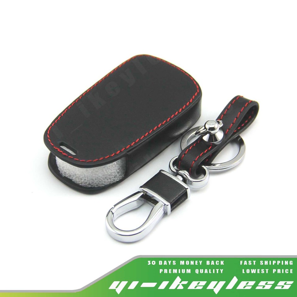 Leather Case Cover For Chevrolet Spark Equinox Sonic Remote Smart Key 3 ...