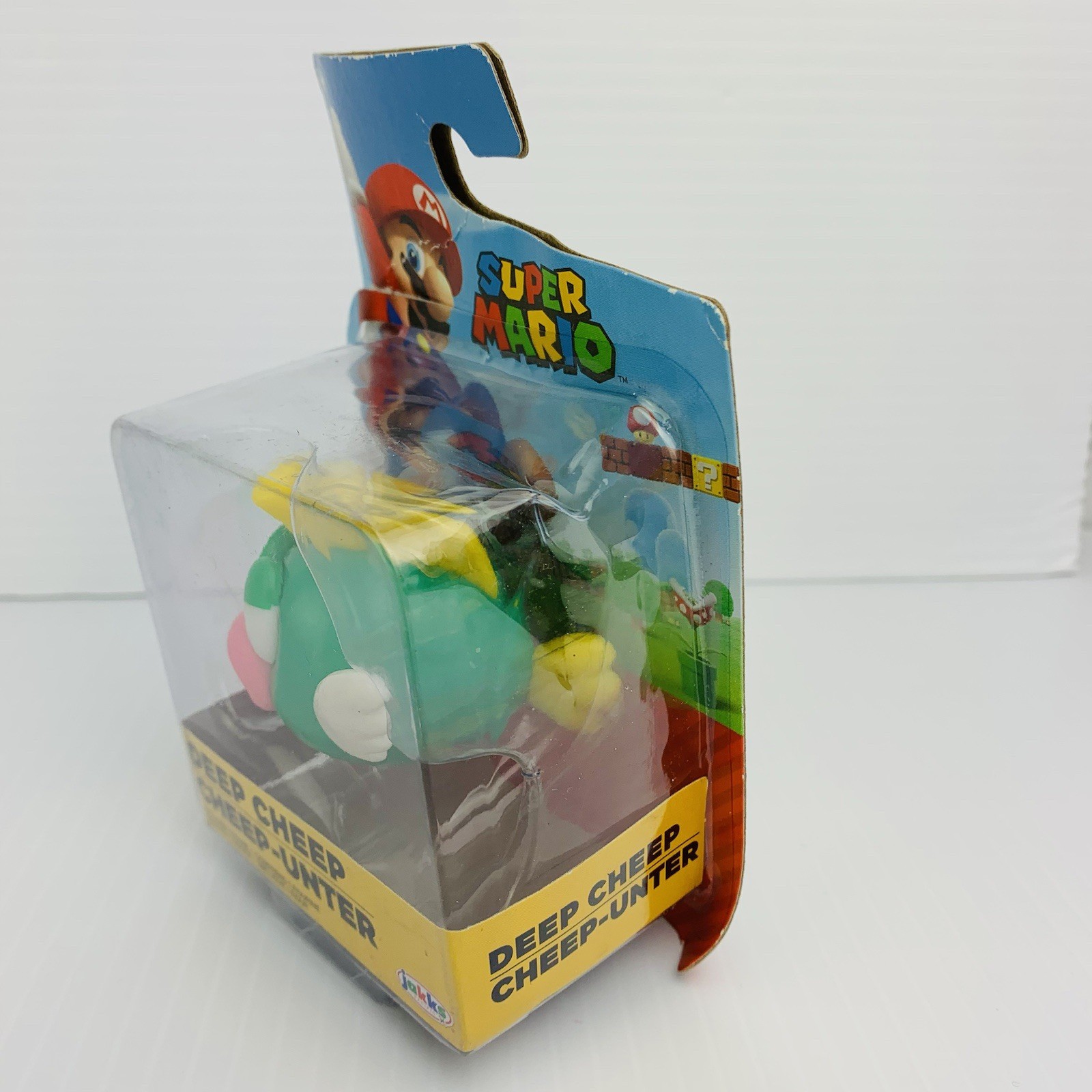 Super Mario DEEP CHEEP 2.5" Figure NEW Jakks Cheep Green Action NEW ...