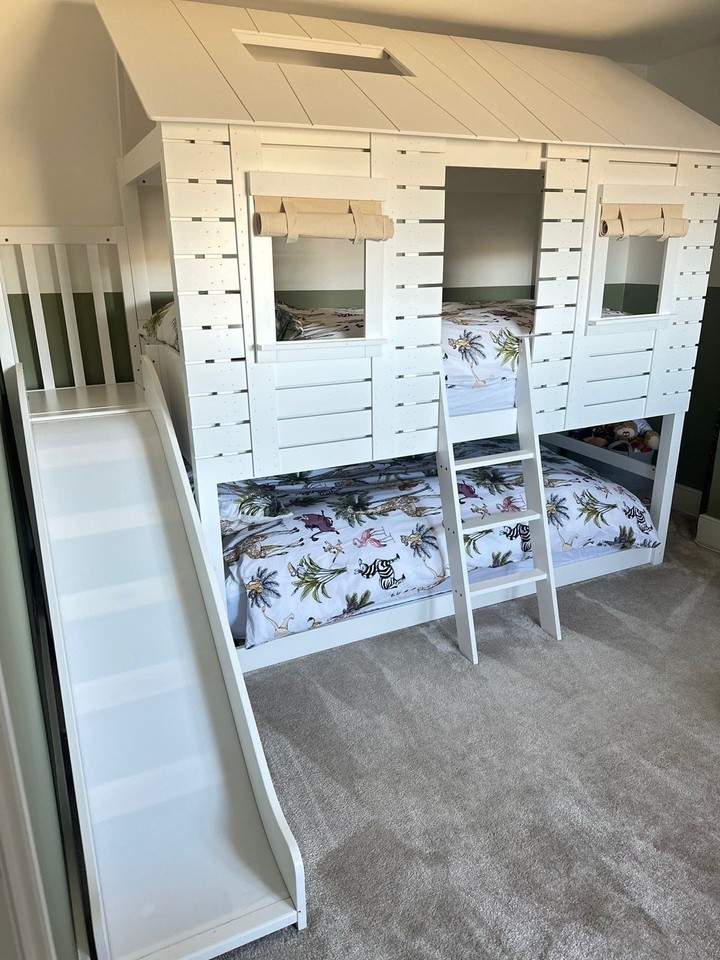 Noa and Nani White Christopher Treehouse Kids Midsleeper Single Bed ...