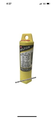 Relton GRT3-3-25 3/16 x 3 inch long Groo-V Tip Granite Drill Set - 25 ...