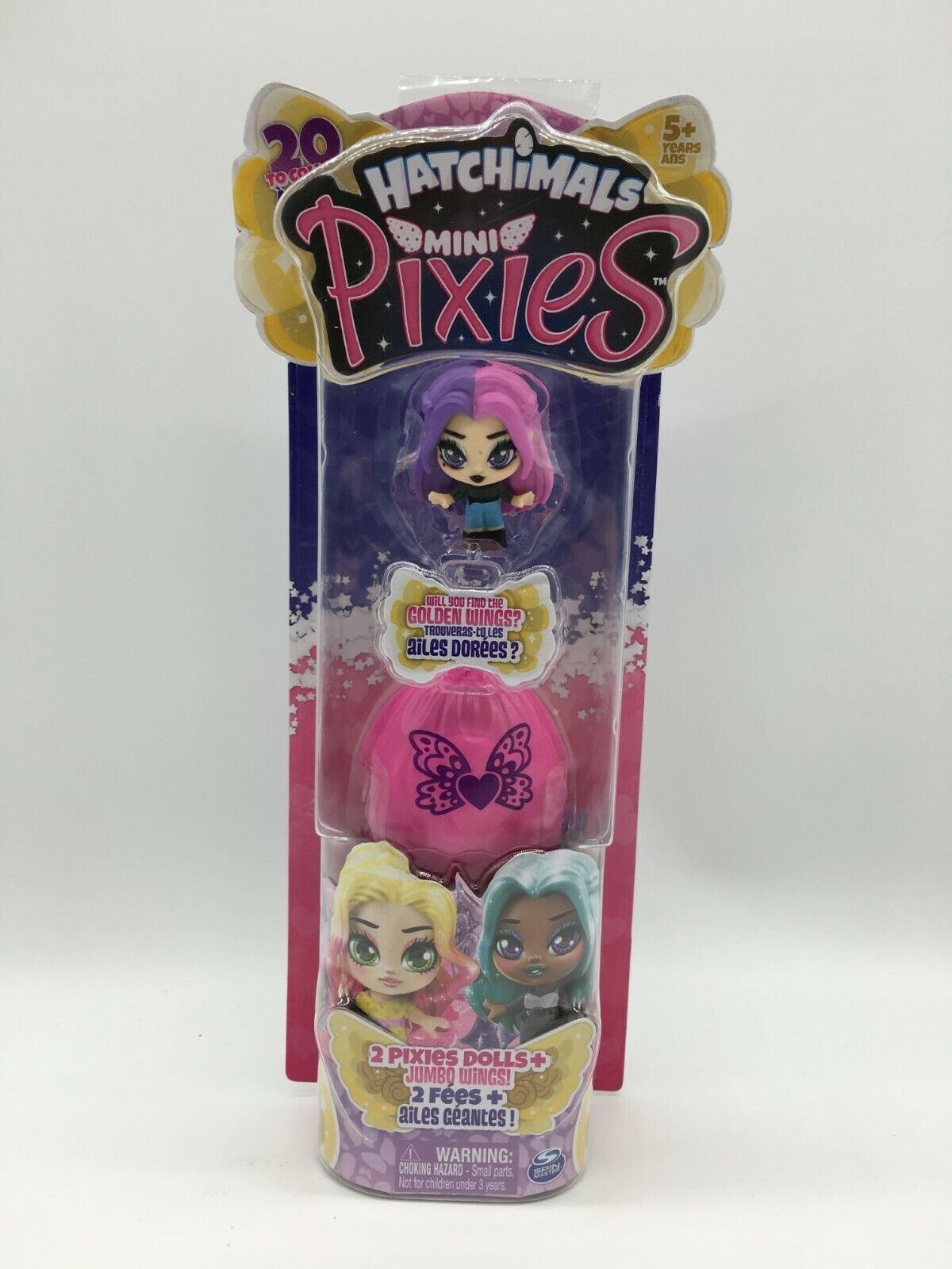HATCHIMALS Mini Pixies Mystery DOLL 2 PACK JUMBO WINGS Firefly ...