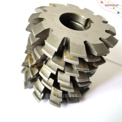 8pcs/Set M5 HSS Module 5 gear Cutters PA20 #1-8 Bevel Involute Gear ...