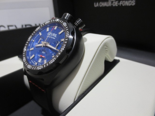 Gevril Men's 46202 Canal St Swiss Automatic Sellita SW500 Chrono ...