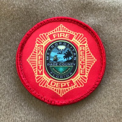 Metro Dade Fire Rescue Retro Miami-Dade Fire Rescue Department Patch 2. ...