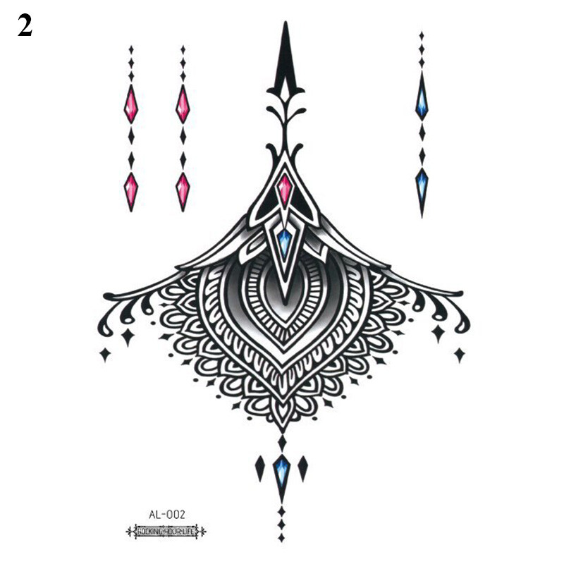 Waterproof Temporary Tattoo Sticker Women Sleeve Arm Body Tattoo ...