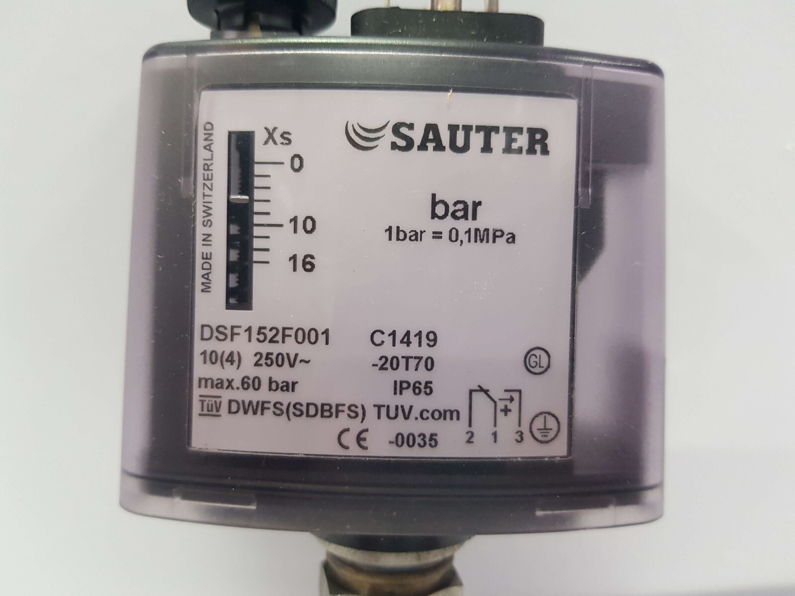 SAUTER DSF152F001 PRESSURE SWITCH C1419 | eBay