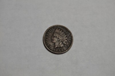 1898 INDIAN HEAD CENT GOOD CONDITION SOLID NICE OLD COIN FREE SHIPPING ...