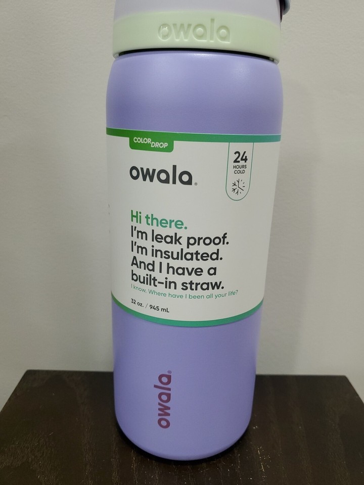 Owala FreeSip Stainless Steel Bottle / 32oz / Color: Lotsa Lilac *read ...