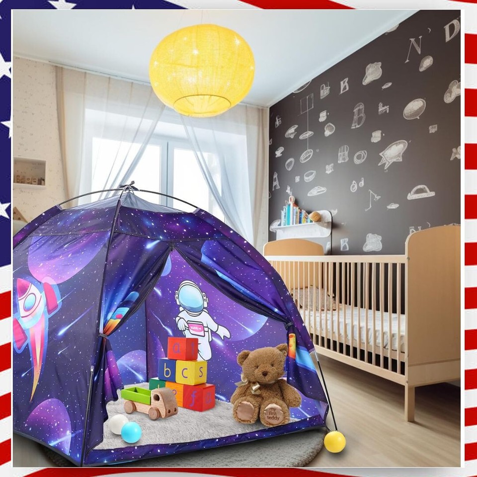 Play Tent Toddler Bed Tent Spaceship House Dome Tent for Kids Indoor ...