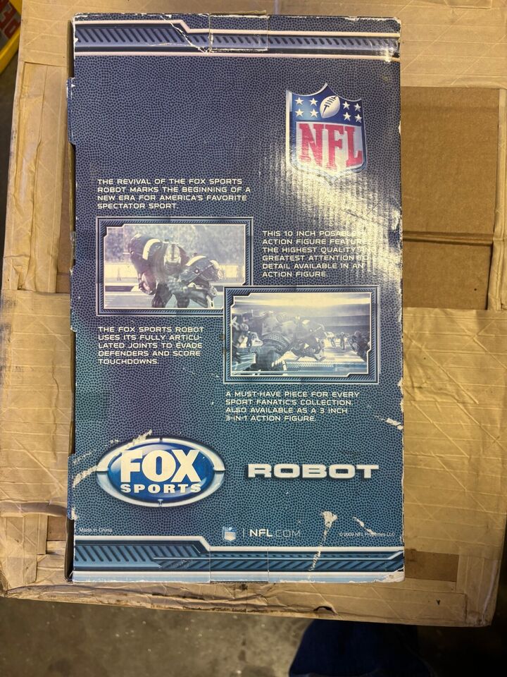 NFL New England Patriots FOX Sports Robot Team Cleatus 10" Tall Action ...