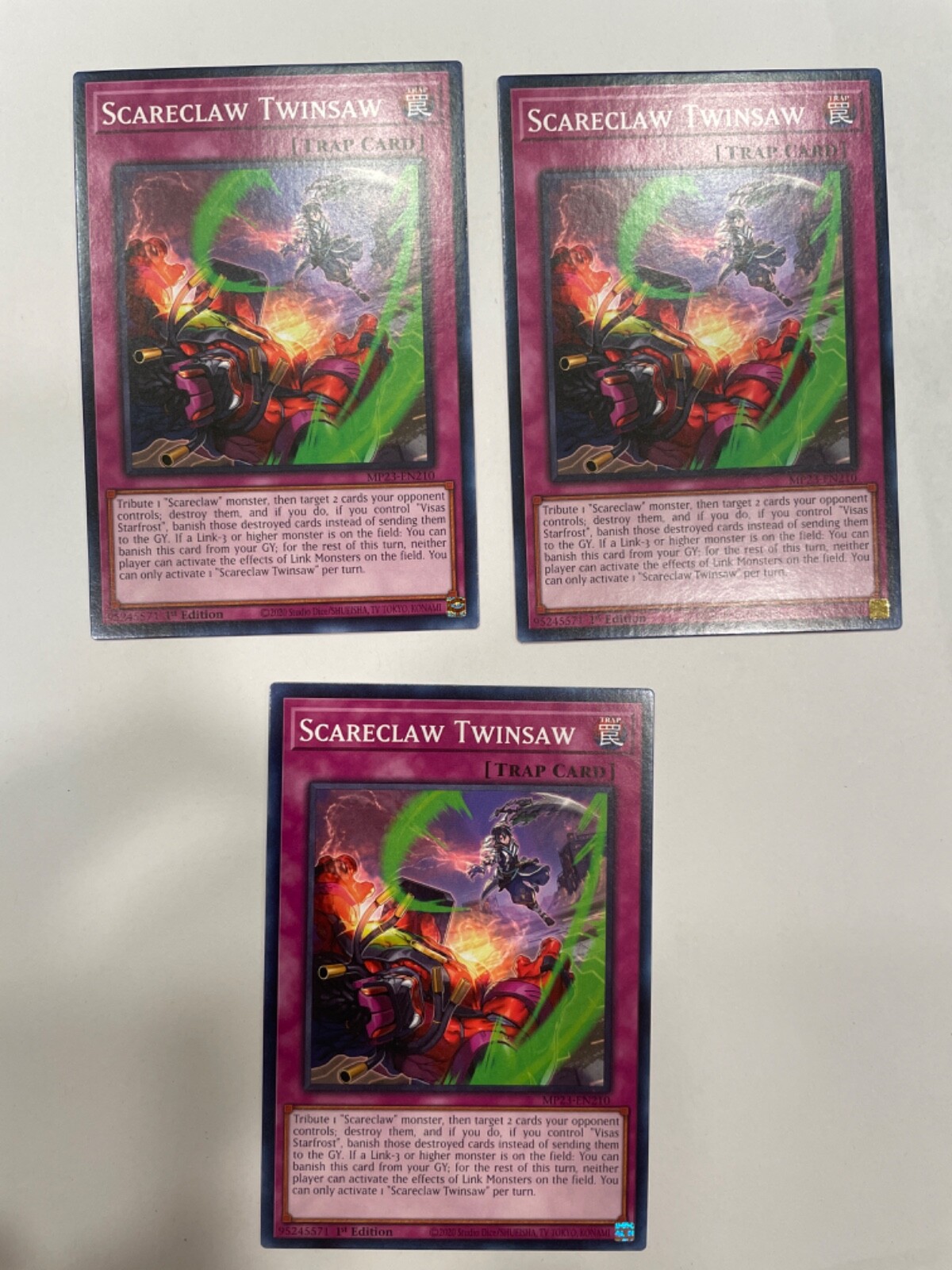 Yu-gi-oh! TCG 3x Scareclaw Twinsaw MP23-EN210 Common x3 YUGIOH! NM | eBay