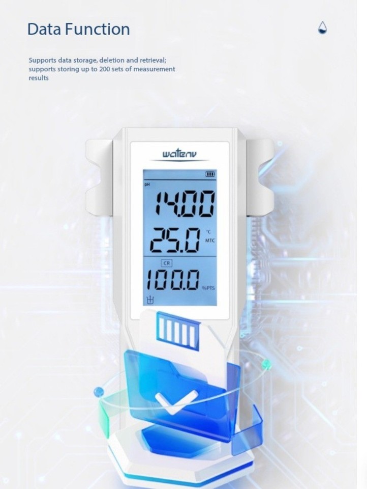 PH Meter Laboratory Digital Display Acidity Tester Water Quality PH ...