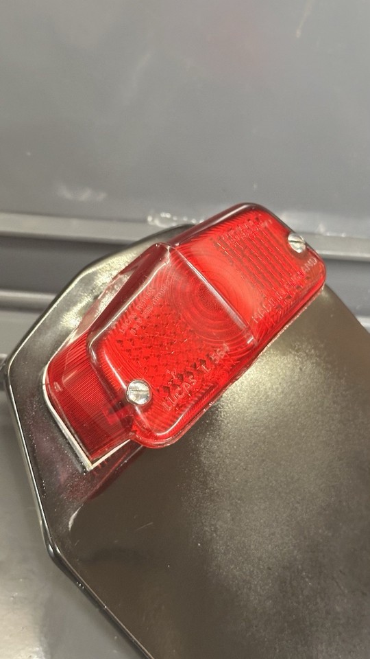 TRIUMPH UNIT REAR NUMBER PLATE Holder T120 t100 5T 6T TR6 T90. Etc ...