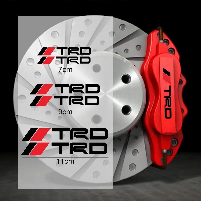 Including Yu Packet Shipping TRD Heat Resistant Sticker Red Set of 6 in ...