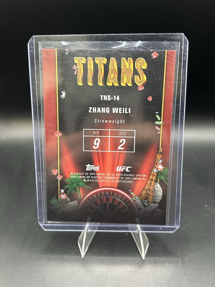 2025 Topps Chrome UFC Zhang Weili Titans Case Hit | eBay