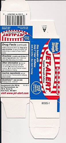 6 Pack Jet Alert 100MG Each Caffeine Tablet 120 Count Each 23074803056 ...
