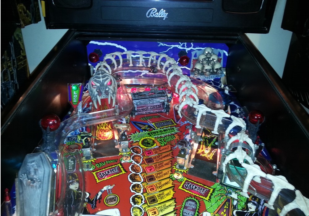 SCARED STIFF Pinball Backboard Decal Mod | eBay
