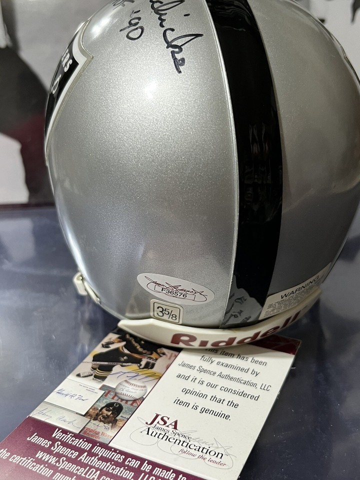 Ted Hendricks Signed Oakland Raiders Mini Helmet W/ HOF- JSA /Coa | eBay