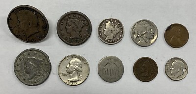 US Type Coin Collection Lot of 10 Damaged D3 | eBay