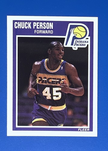 1989-90 Fleer Chuck Person Basketball Card #66 Indiana Pacers Set Break ...
