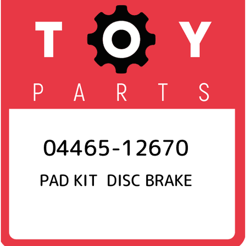 04465-12670 Toyota Pad kit disc brake 0446512670, New Genuine OEM Part ...