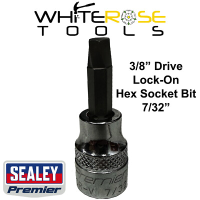 Sealey Hex Socket Bit Lock On 7/32" Imperial 3/8" Drive Mechanic Garage ...