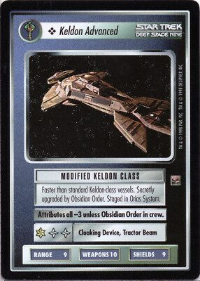 Star Trek CCG Keldon Advanced Near-Mint/NM Rare – The Dominion 1998 | eBay