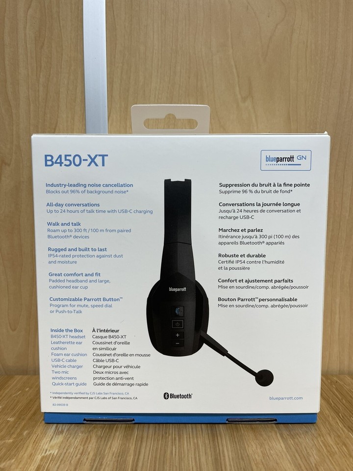 BlueParrott B450-XT Mono Headset - Black 706487021001 | eBay