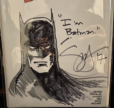 All Star Batman #1 CGC SS 9.6 Scott Snyder Signed Original Art Sketch ...