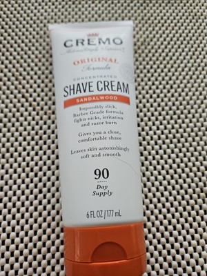 Cremo Barber Grade Sandalwood Shave Cream, Ultra-Slick Shaving Cream, 6 ...