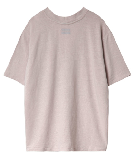10 DAYS - Short Sleeve V-Neck Linen Pink Gray T 00 = 34 - New | eBay