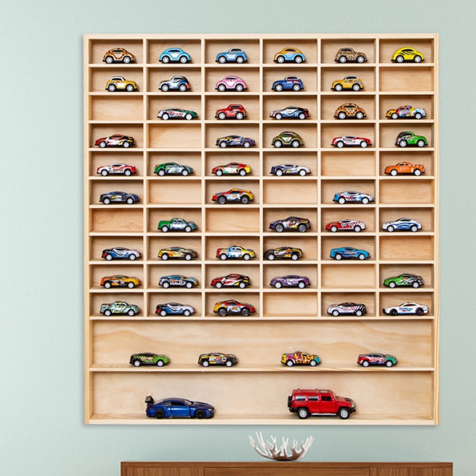 Wooden Model Car Storage Cabinet Model Car Matchbox Car Storage Display ...