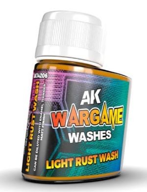 AKI-14206 AK Interactive Wargame: Light Rust Wash Enamel 35ml Bottle | eBay